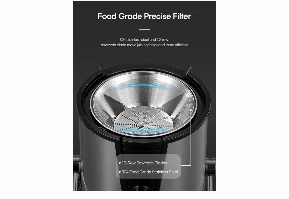 Juicer Machines, FOHERE Centrifugal Juicer Extractor Max Power 900W ...