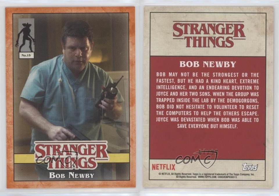 2019 Topps Stranger Things Welcome To The Upside Down Orange 67/99 Bob ...