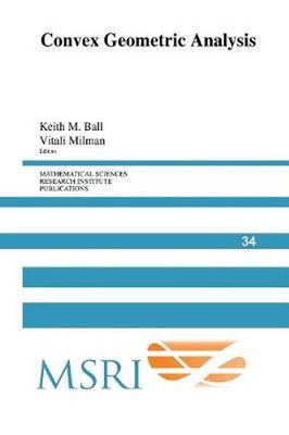 Convex Geometric Analysis by Keith M. Ball (English) Paperback Book ...