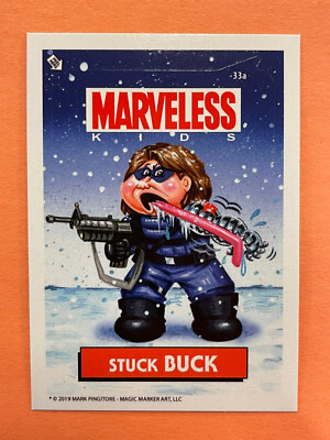 Stuck Buck 33a Sticker Card 2019 Marveless Kids Marvel GPK Parody ...