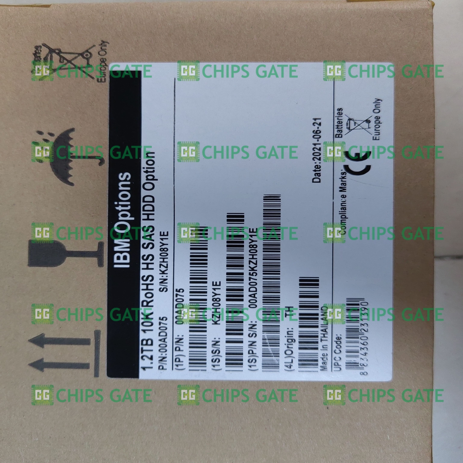 00AD076 IBM / LENOVO 1.2TB 10K 6Gbps SAS 2.5" Hard Disk Drive 00AD075 ...