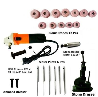New Valve Seat Grinder And Stones Kit For Servicing Valve Seats - Sioux ...
