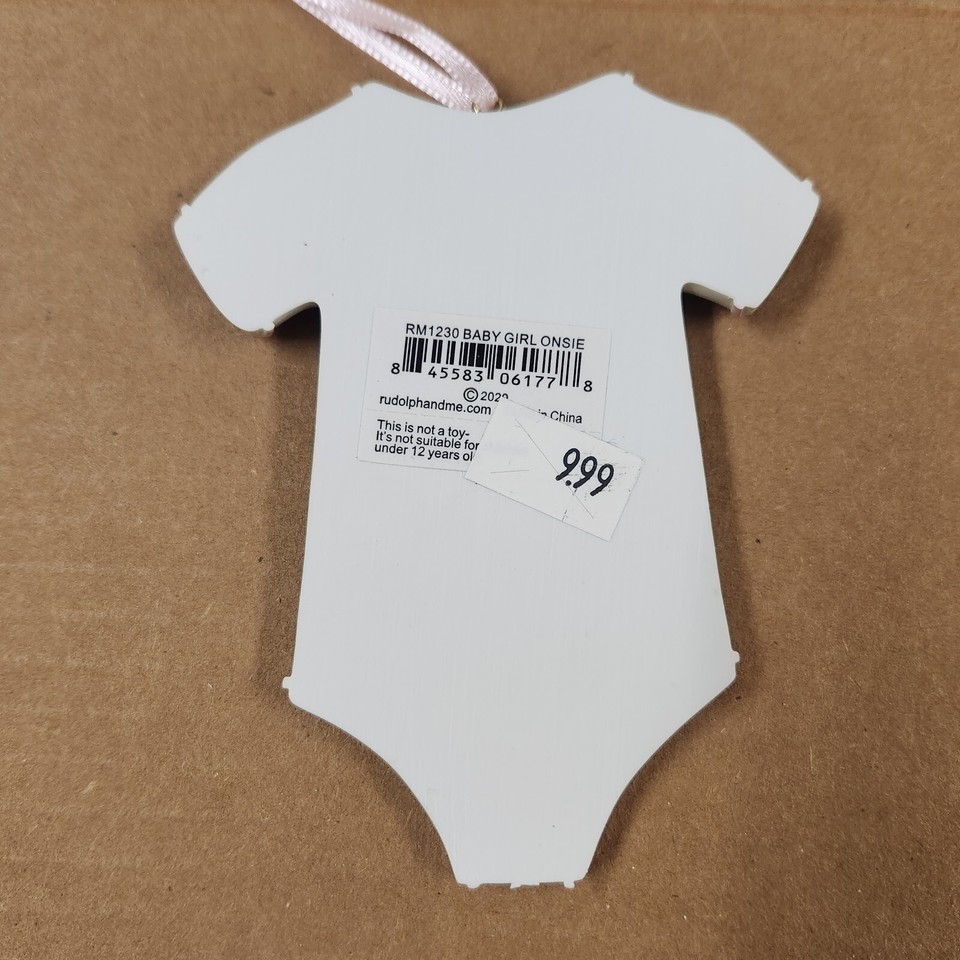 GIRL Baby's (First) Christmas Ornament OneZ with Castle Can Be ...