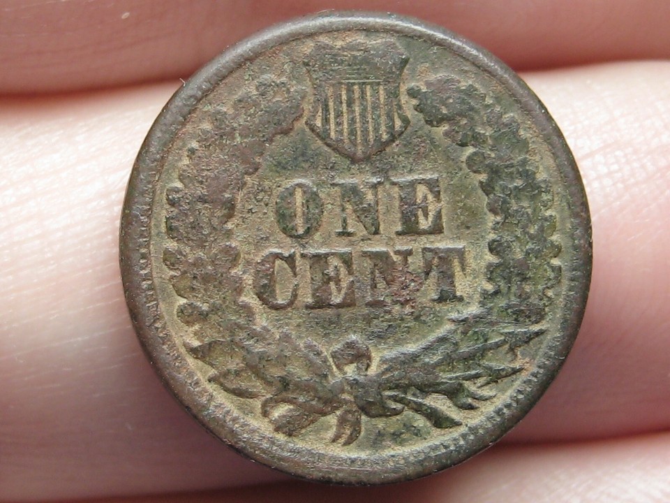 1860 Copper Nickel Indian Head Cent Penny- Rounded Bust, Fine/VF ...