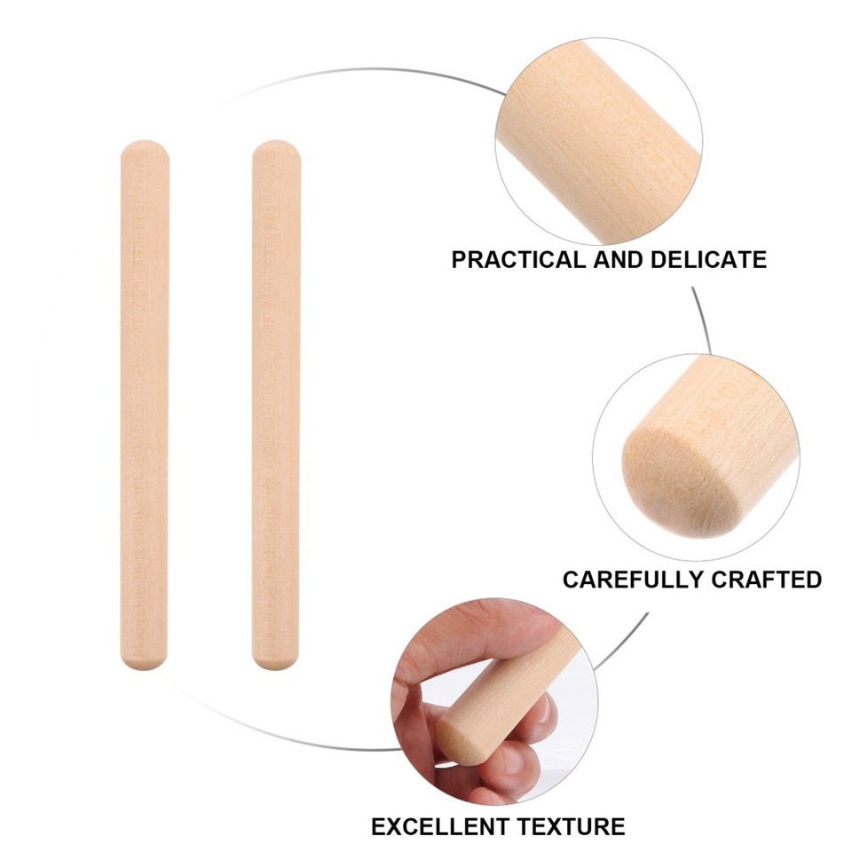 2 Pairs Music Sticks for Kids Musical Instruments Claves Percussion ...