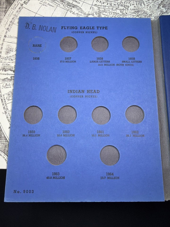 1 Roll Indian Head/Flying Eagle cents/ Bonus never used vintage Whitman ...