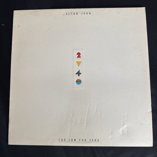 Elton John-Too Low For Zero Vinyl LP Geffen early 80s comeback the ...