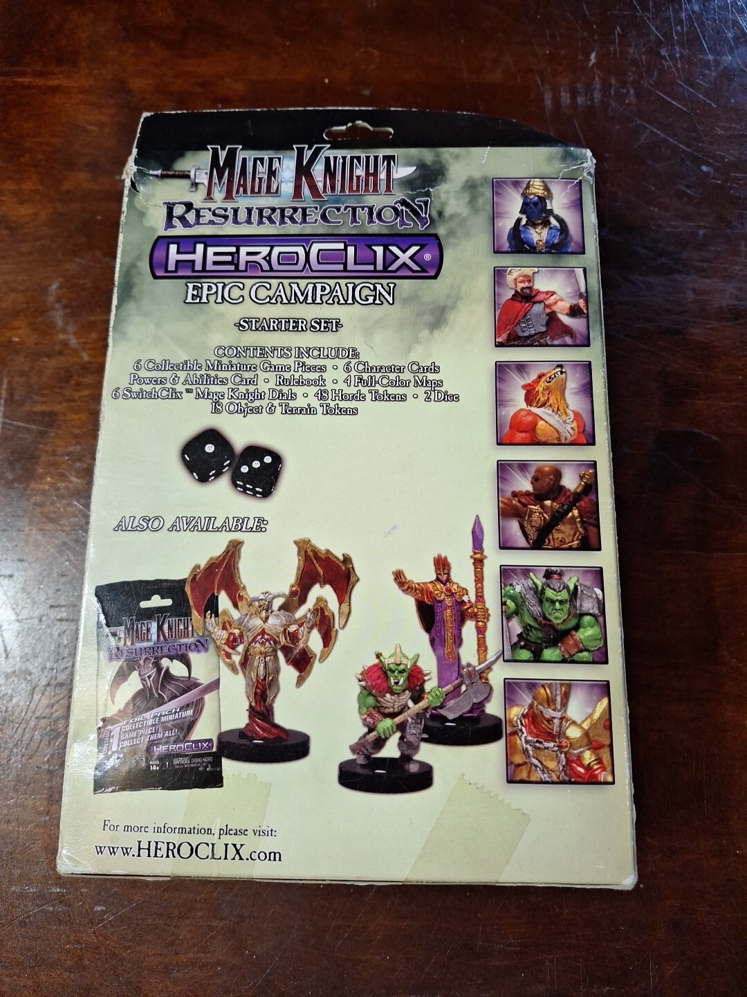 Mage Knight Resurrection Epic Campaign 6 Figure Starter Set Heroclix ...