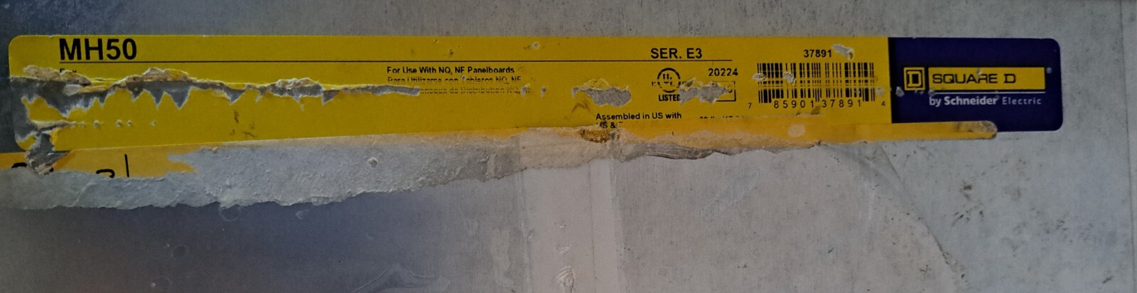 Square D MH50 Schneider Enclosure Box NQ & NF Panelboards NEMA 1, 20" x ...