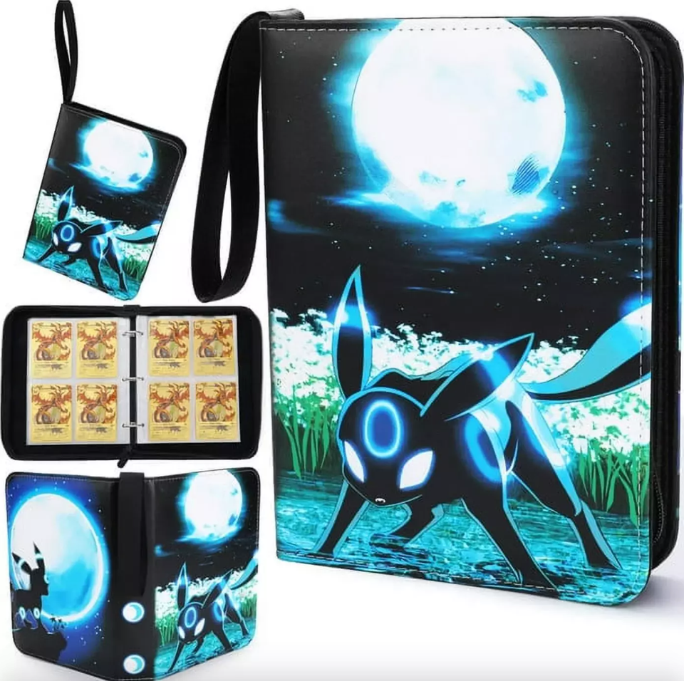 Umbreon Eevee Pokemon Inspired Trading Card Binder Case 400 Slots ...