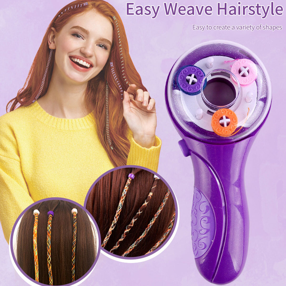 Electric Hair Braider Kit DIY Automatic Hair Decoration Braiding Tool🌱 ...