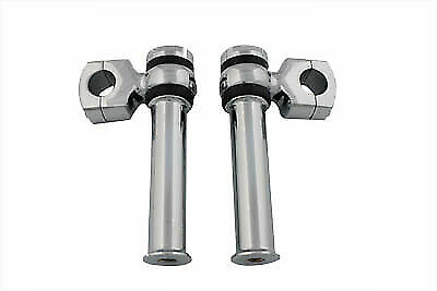 Chrome 5-1/4 Offset Dog Bone Riser Set for Harley Davidson by V-Twin | eBay