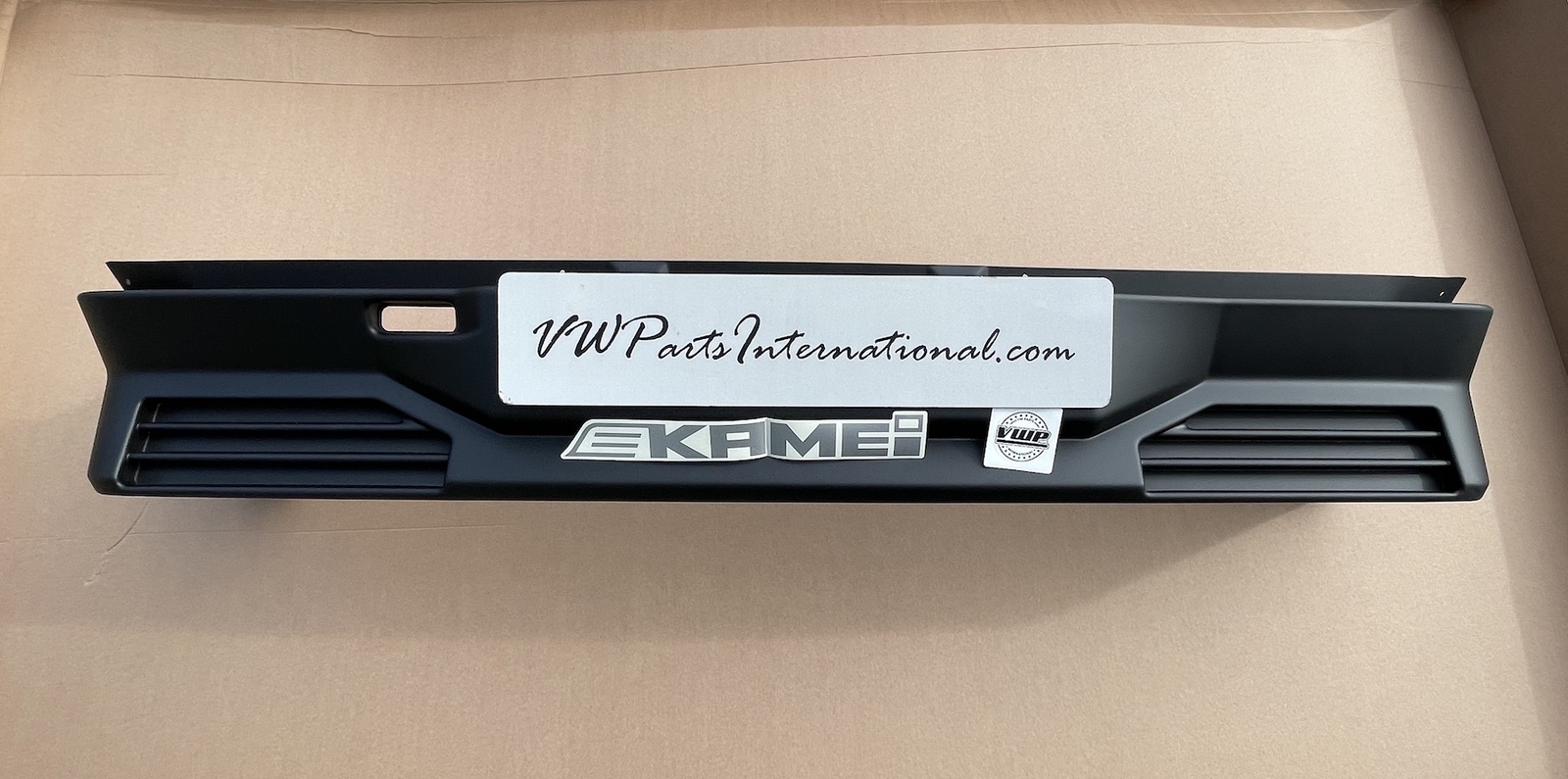 VW Golf MK1 + Cabrio Kamei Front Spoiler Satin Black Texture ABS New ...