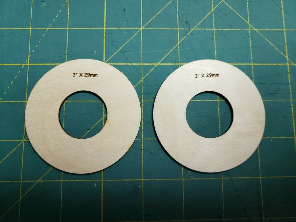 3.0" X 29mm Centering Ring Set For Estes Pro Series II model rocket ...