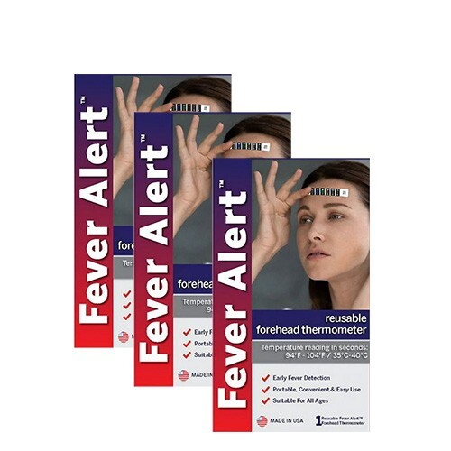 Fever Aalert Reusable Forehead Thermometer - Flu, Cold (3pack) | eBay