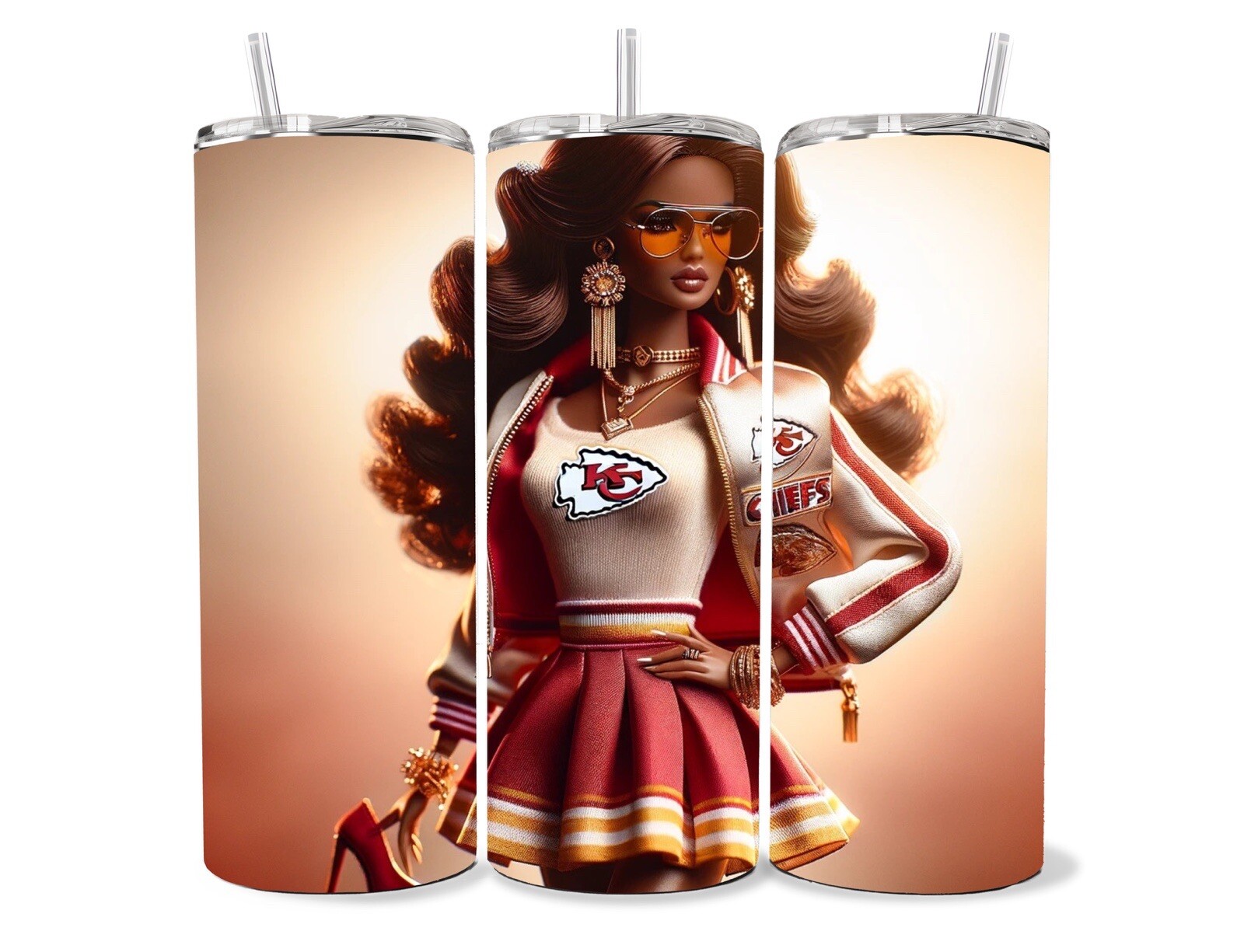 kansas city chiefs Barbie Sublimation Cup Tumbler Unique | eBay