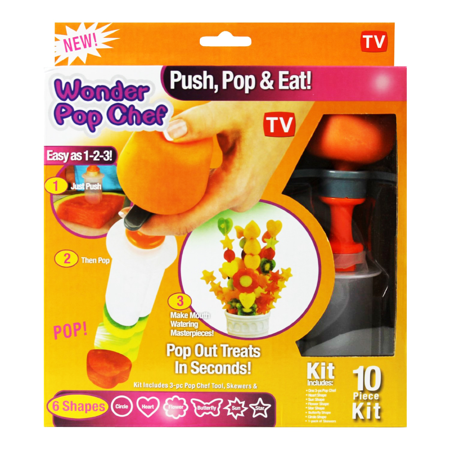 Fruit Shaper Vegetable Creative Wonder Pop Chef Cutter Slicer Party Fun ...