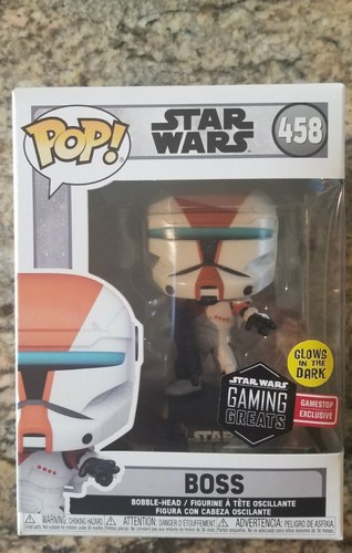 Funko Pop Star Wars #458 Boss GITD Gaming Greats Gamestop Exclusive | eBay