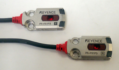 KEYENCE PR-F51P3 PHOTOELECTRIC SENSOR 0.6M 10-30VDC, IP67 TRANSMITTER ...