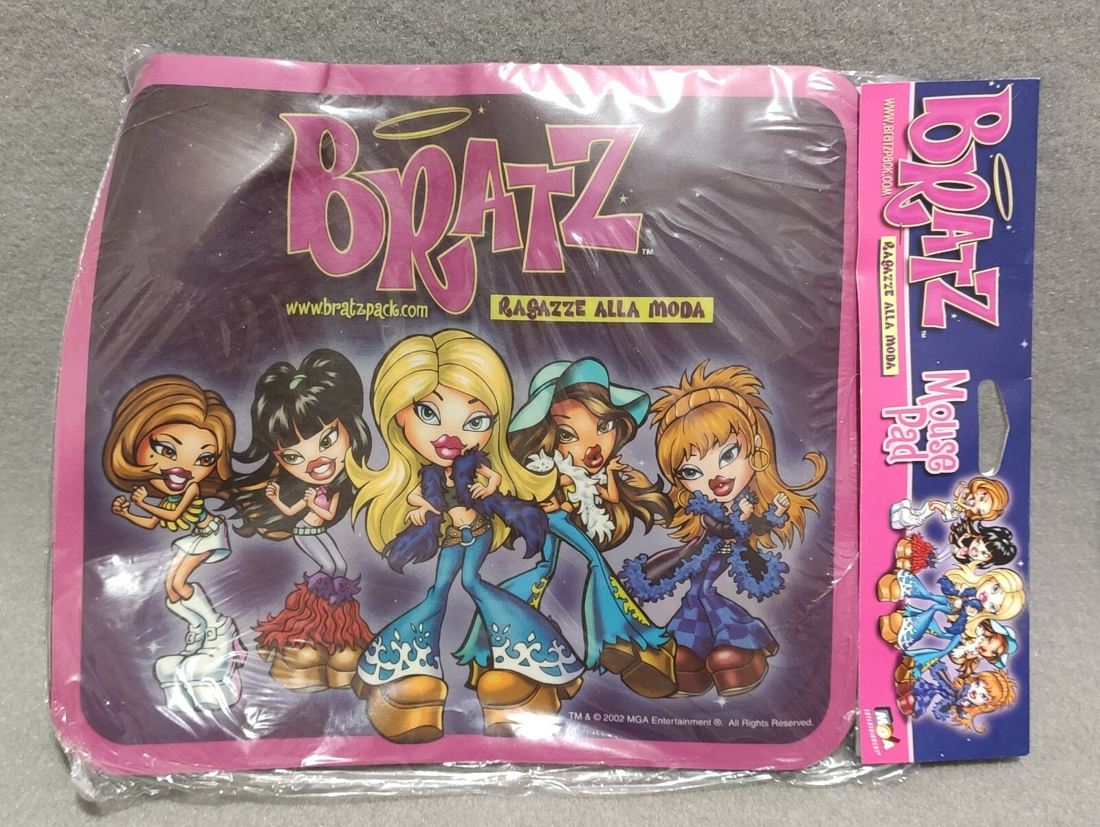 BRATZ MOUSEPAD TAPPETINO MOUSE VERY RARE VERSION 1 RAGAZZE ALLA MODA ...