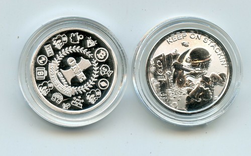 Scrooge Donald Duck DIG Keep on Stackin 1 GRAM .999 Fine silver Round ...