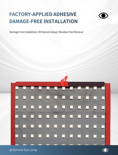 2*60CM Devil Eyes Light for Car LED Display Screen Truck Windshield ...