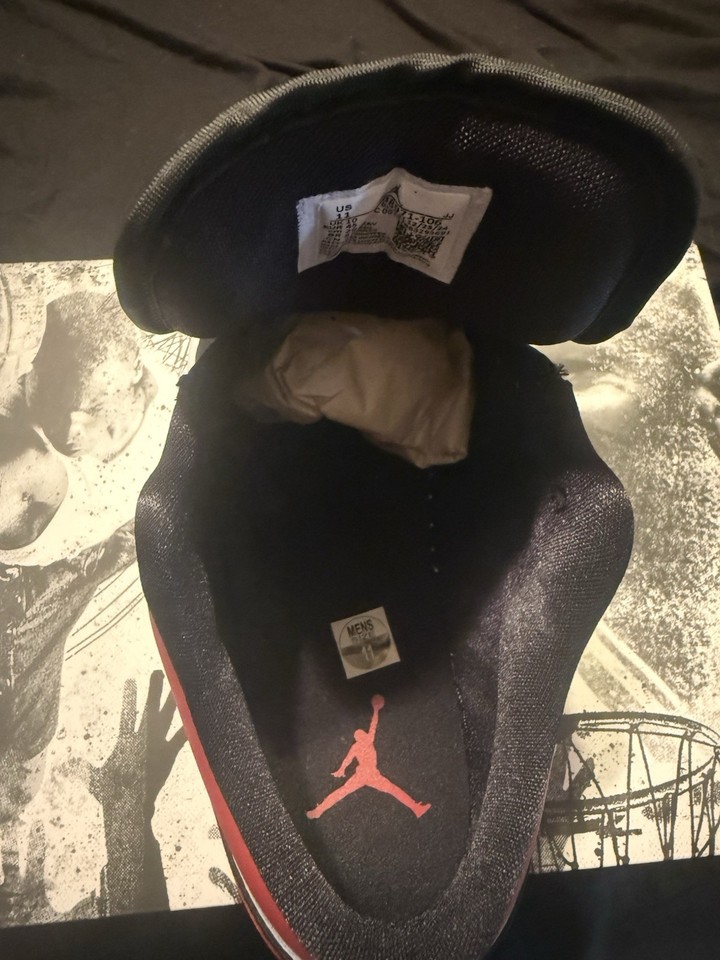 Air Jordan 1 Mid Men’s Shoes Size 11 Red and Black with A-little White ...