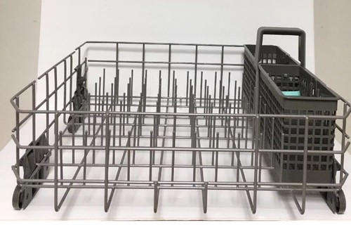 WHIRLPOOL DISHWASHER Bottom LOWER RACK W10728159 8519680 w/ BASKET ...
