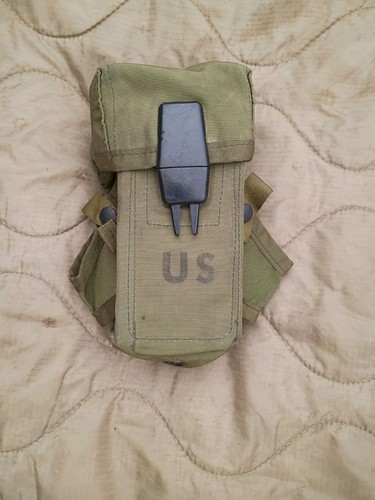 USMC LINCLOE 30rd Mag Pouch ALICE Triple Mag OD 1973 Vietnam War | eBay