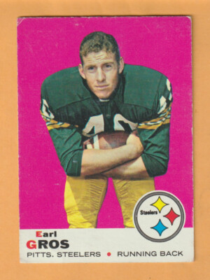 Earl Gros Pittsburgh Steelers 1969 Topps #86 LSU Tigers Houma Louisiana ...