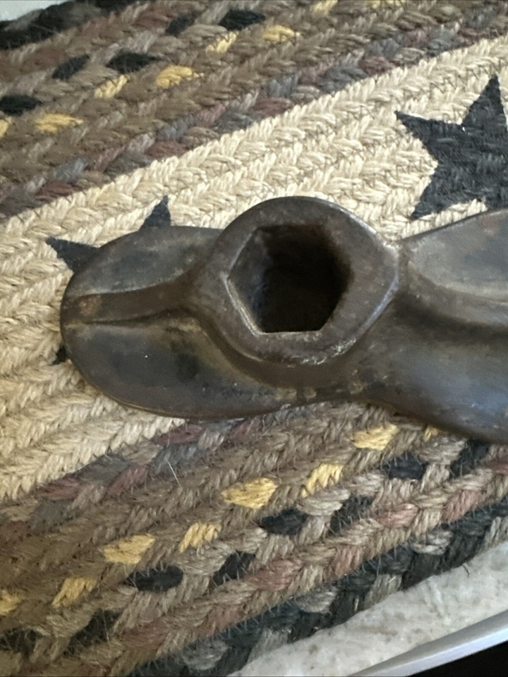 81/2”Antique Cast Iron Metal Shoe Form Cobbler Tool Vintage Decor Art ...