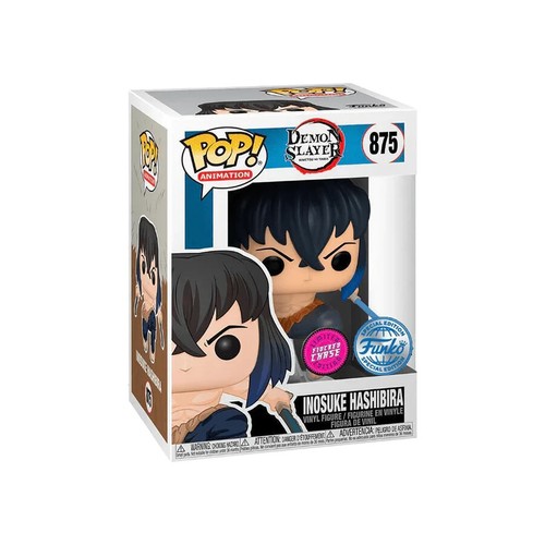 ️ Funko Pop 875 Inosuke Chase - Demon Slayer Édition Limitée Flocked ️ ...