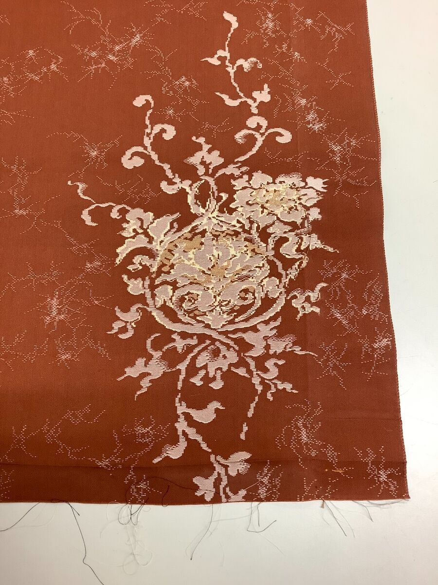 Japanese Vintage Kimono Fabric cloth Boro pure silk brown Japanese Vintage Kimono Fabric cloth Boro pure silk brown