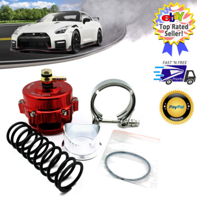 BV50 Red 50mm Blow Off Valve (BOV) 6PSI + 18PSI Springs Fits Tial V ...