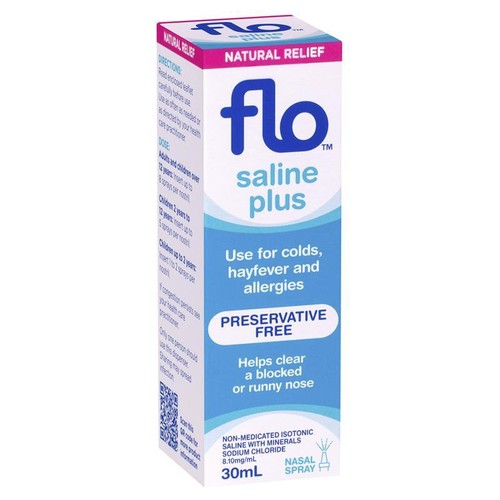 FLO Saline Plus Nasal Spray 30ml 9333279040059 | eBay Australia