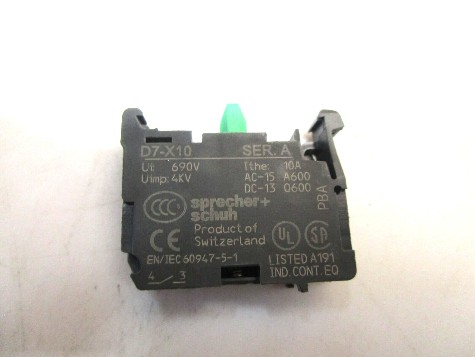 SPRECHER+ SCHUH CONTACT BLOCK / D7-X10 | eBay