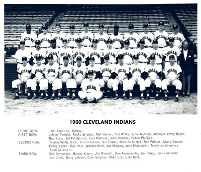 1960 CLEVELAND INDIANS 8X10 TEAM PHOTO BASEBALL PICTURE MLB | eBay