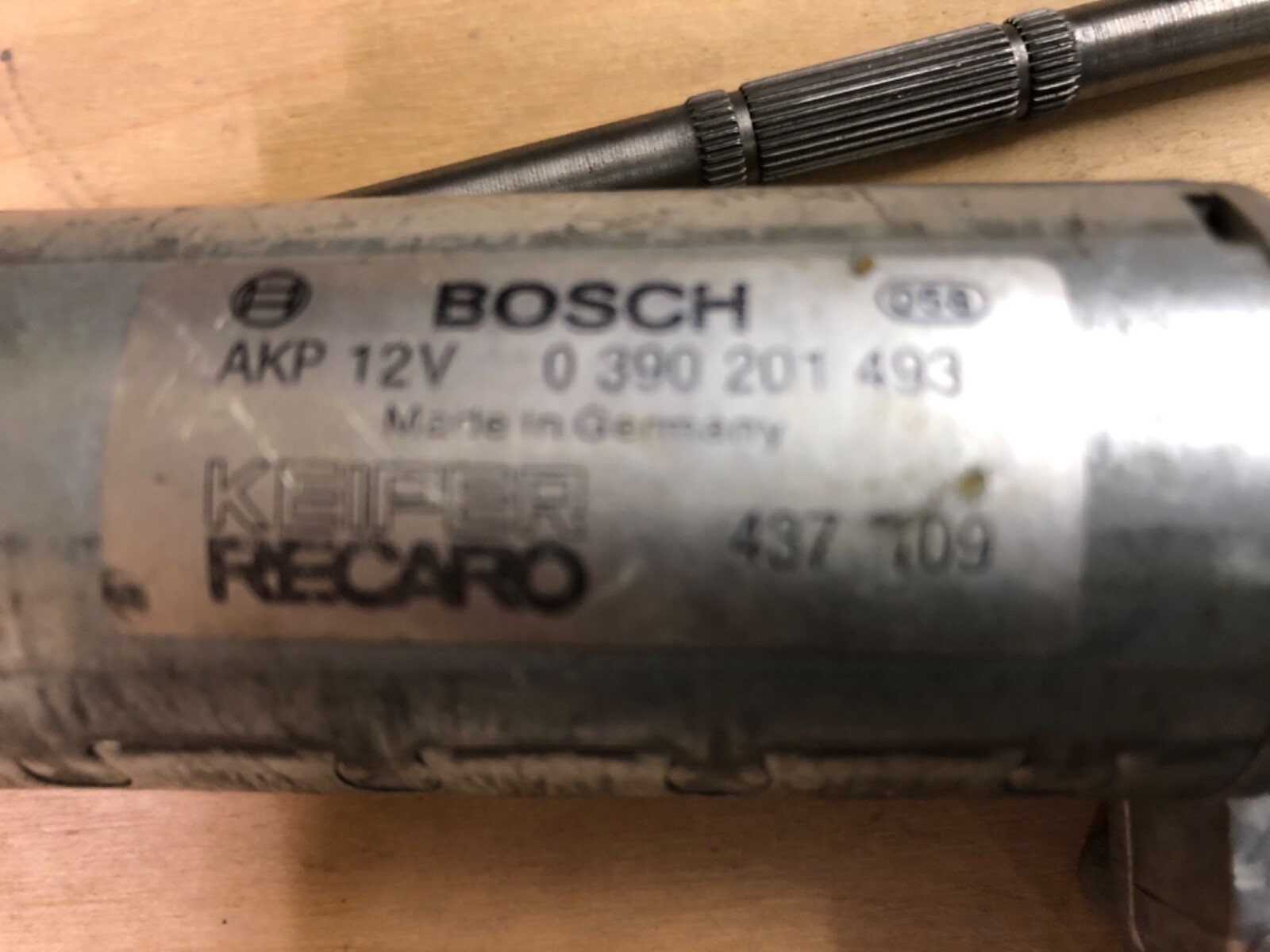 Bosch Keiper Recaro 390 Series 12v Motor P/n 0390201493 for sale online ...