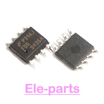 10 PCS FDS9435A SMD-8 FDS9435 9435A SOP-8 P-Channel 30-V (D-S) MOSFET ...