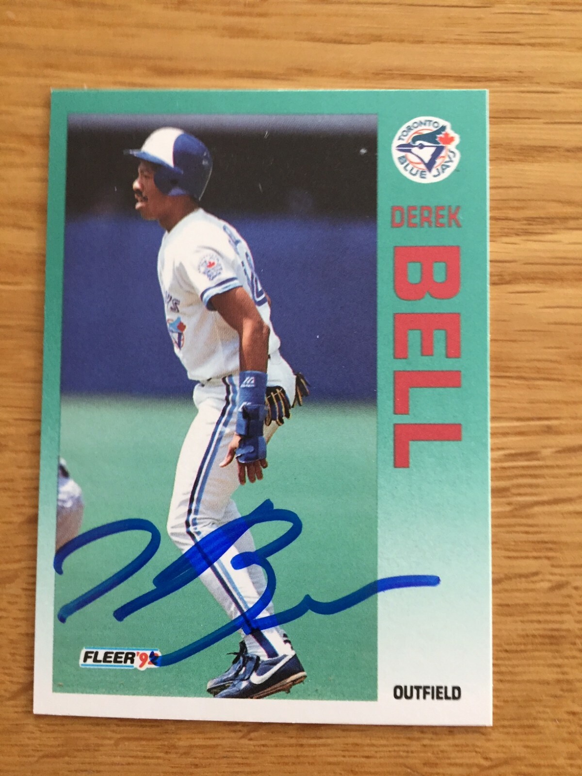 Toronto Blue Jays Derek Bell signed 1992 Fleer Card | eBay