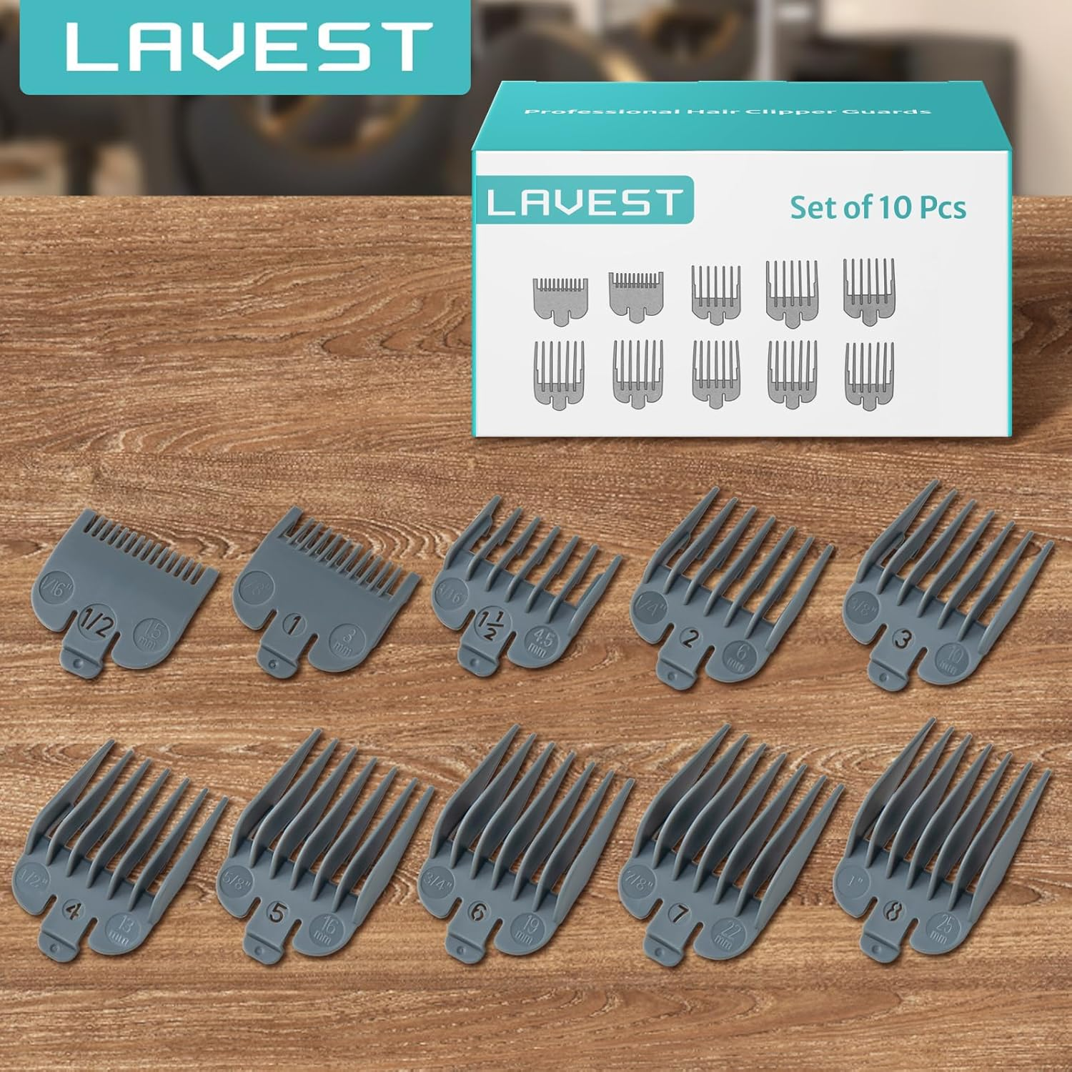 Clipper Guards Set Fits for Most Wahl Clippers and Babyliss FX870 ...