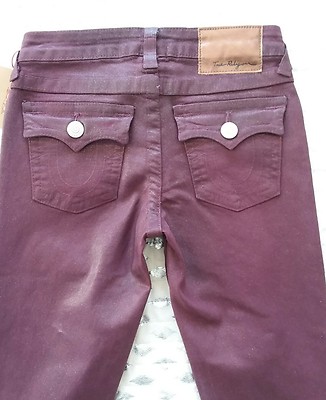 True religion maroon misty glitter coated girls jeans sz 10 NWT | eBay