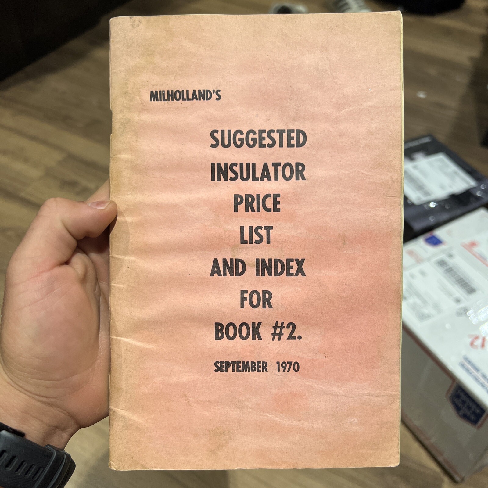 Vtg 1970 Milholland’s Suggested Price Insulator Guide Book #2 ...