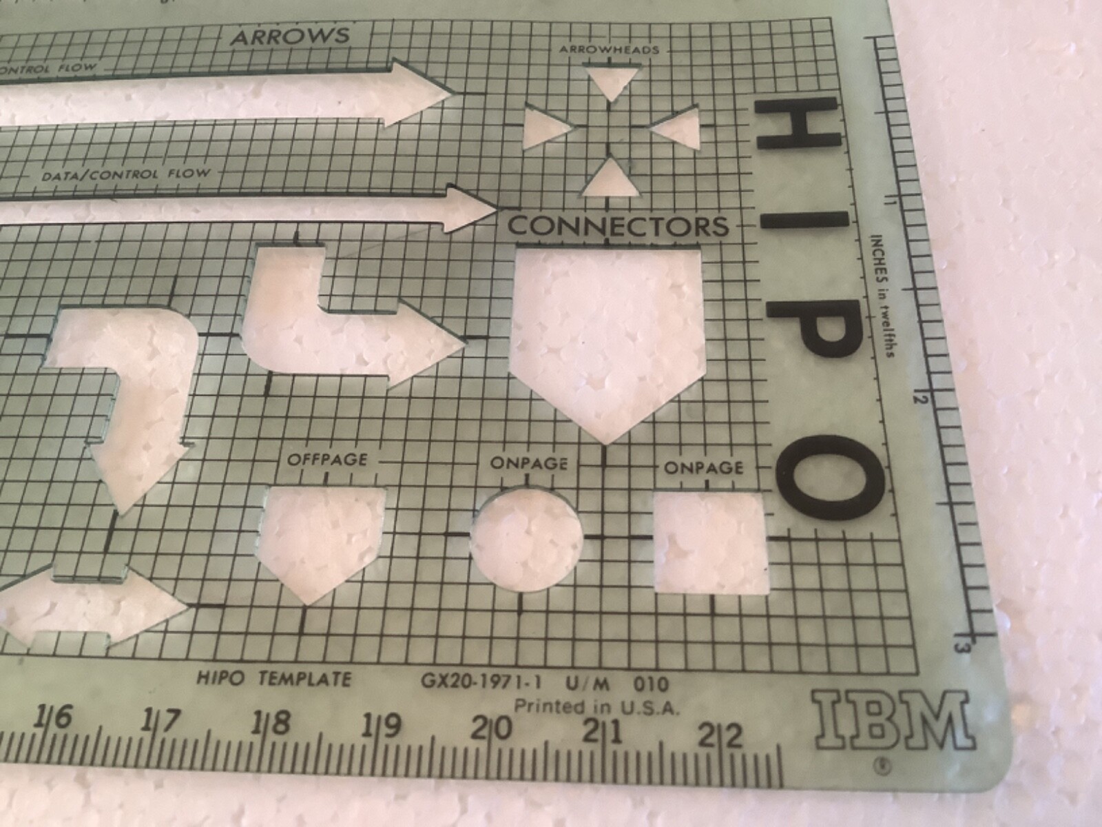VINTAGE IBM HIPO Flowchart Template GX20-1971-0 ~ SHIPS FREE | eBay