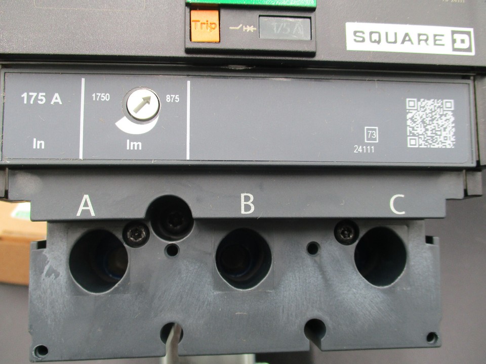 SQUARE D JDA36175 3-P 175A 600V I-LINE CIRCUIT BREAKER *SAMEDAY SHIP ...