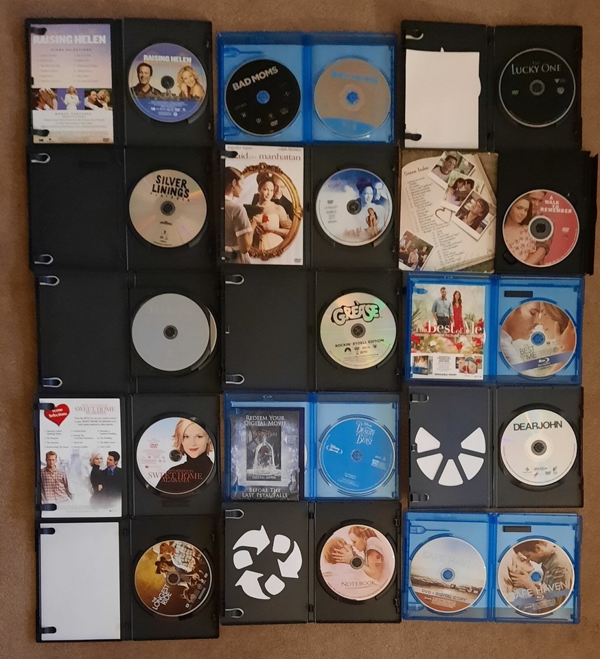 Lot Of 16 DVDs Girls Night, Chick Flicks, Romance Nicholas Sparks The ...