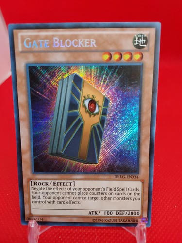 Gate Blocker - DRLG-EN034 - Secret Rare - 1st Edition - Yu-Gi-Oh! | eBay