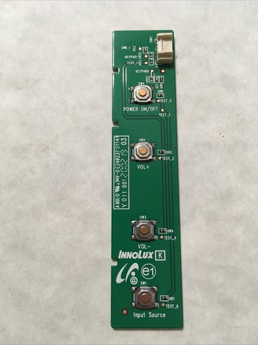 VIZIO V505-G9 POWER BUTTON BOARD 6M02M0001R00R, 94V-0, E248237 | eBay