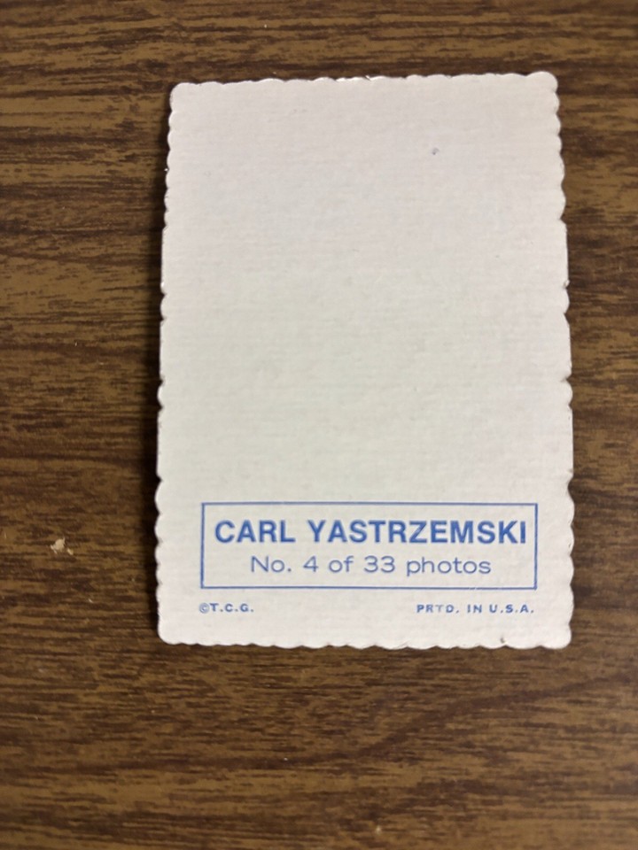 1969 Topps - Carl Yastrzemski #4 Deckle Edge Card - Excellent Condition ...