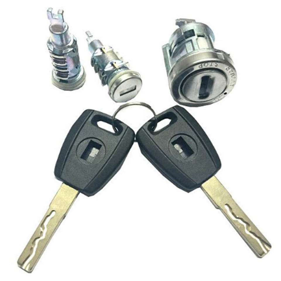 Car Ignition Lock Cylinder Car Door Rear Trunk Lock Cylinder with 2 ...